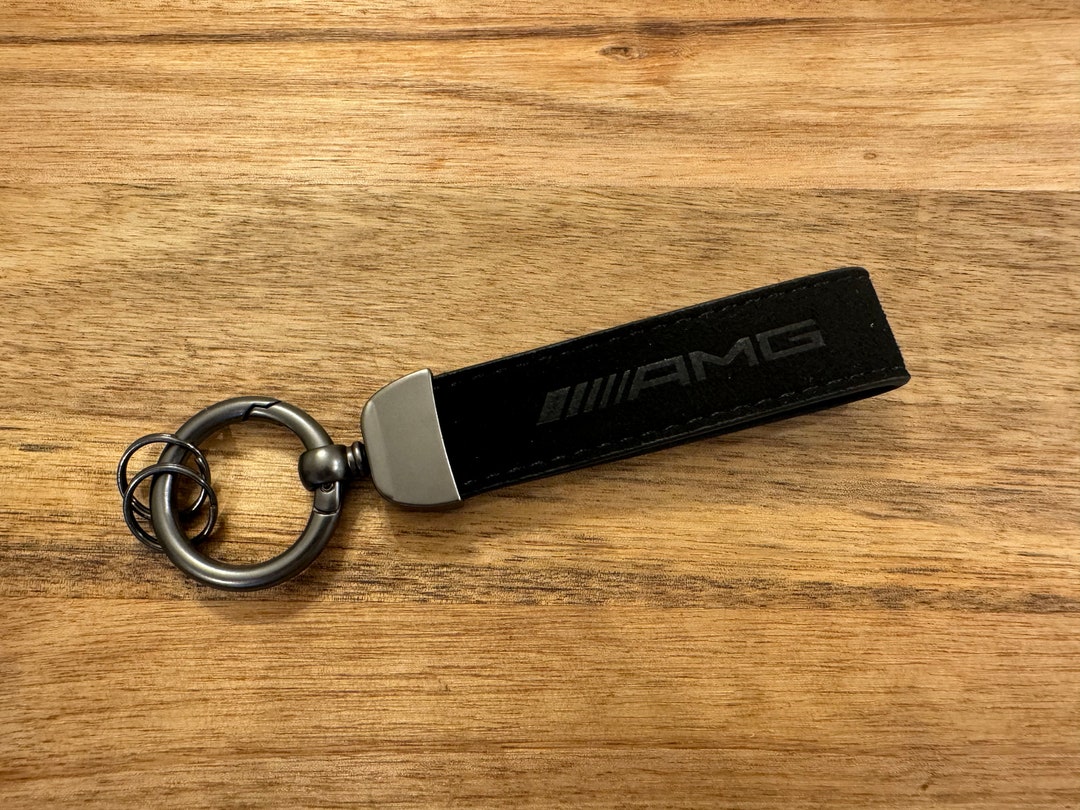 Black Suede Key Chain AMG, Audi, BMW, VW - Etsy