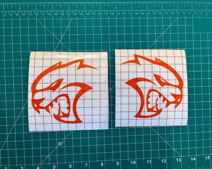 Blank / Debadged Dodge Challenger Tail Light Divider Decal Hellcat Redeye Logo custom Colors - Etsy