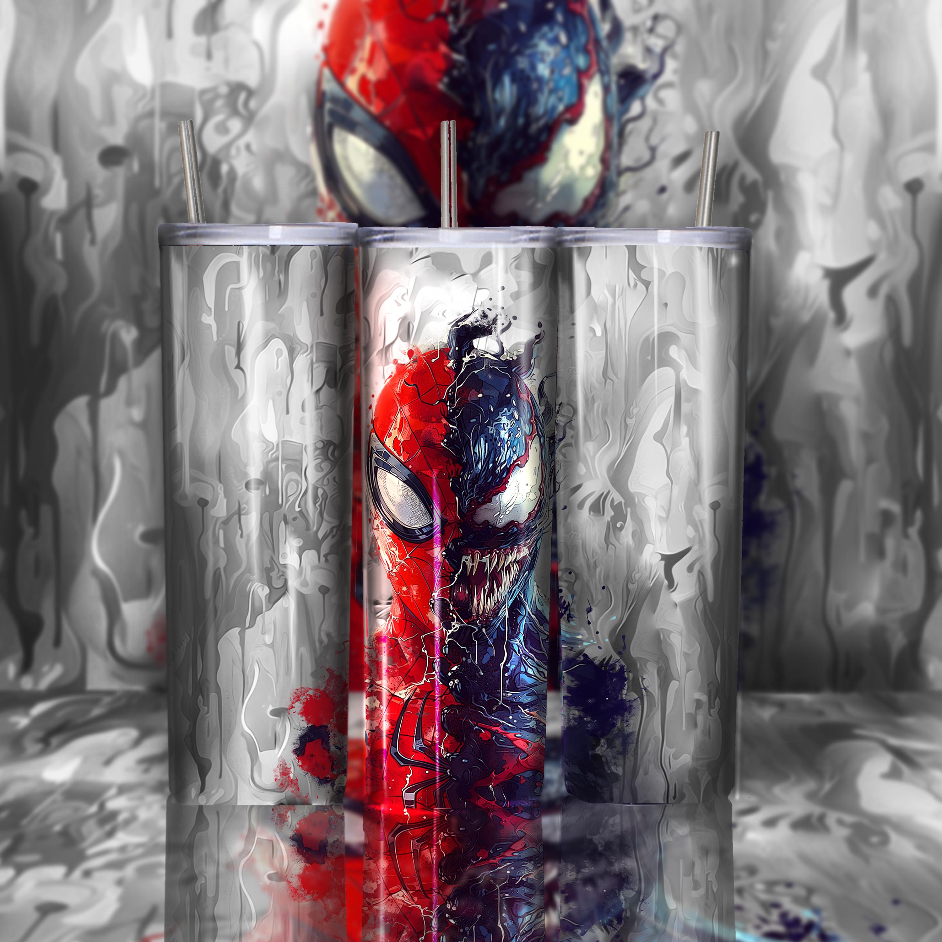Spider-man Venom Tumbler Full Wrap 20 Oz Personal Gift Sublimation ...