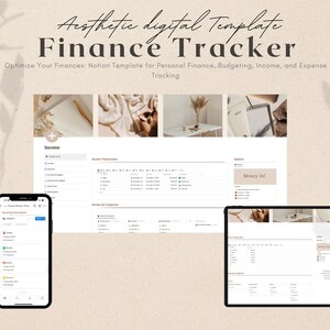 Finance Tracker 2024: Notion Template for Personal Finance, Budgeting ...