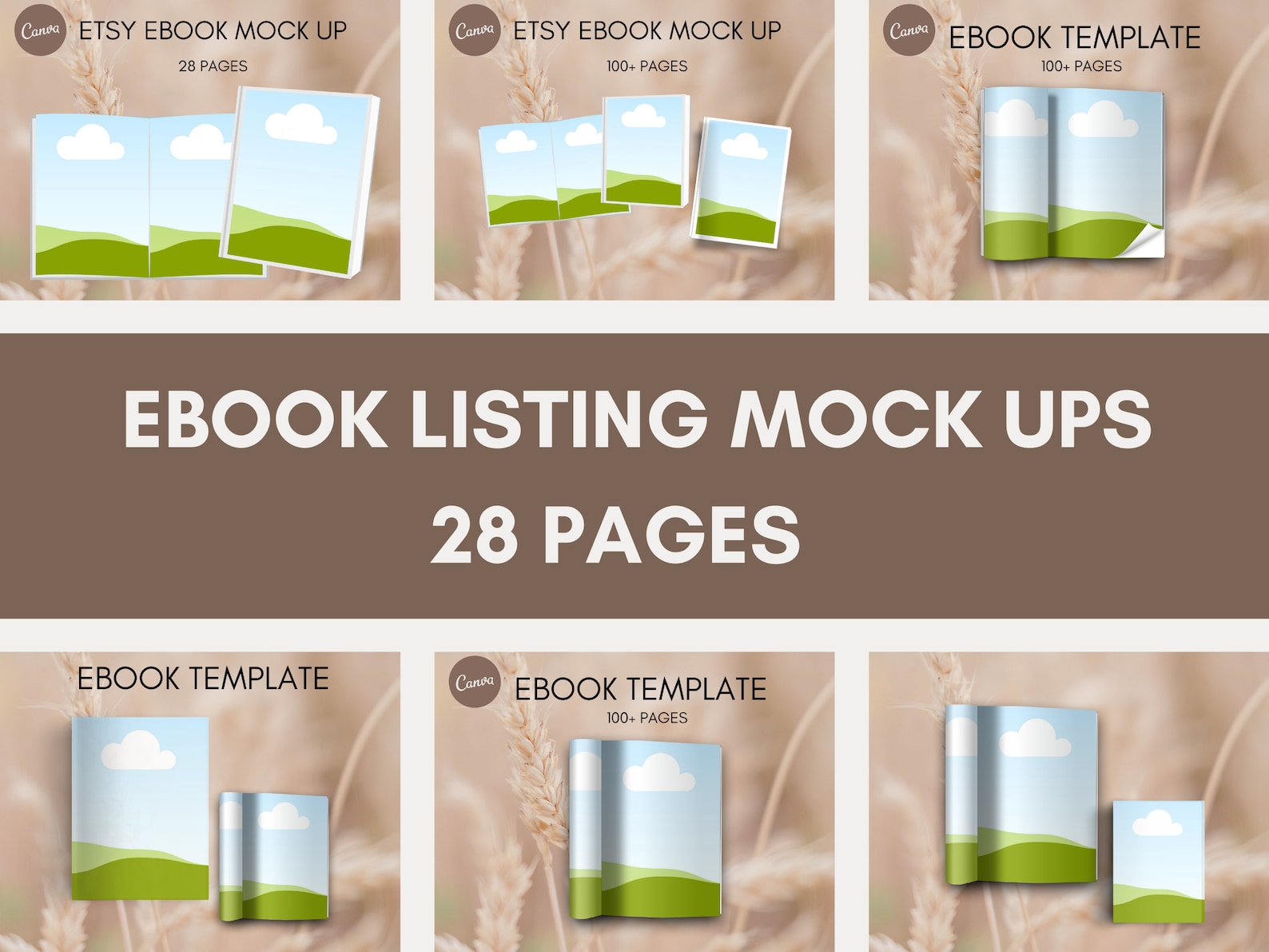 ETSY Magazine MOCKUP CANVA Template, Us Letter Editable Magazine Mockup ...