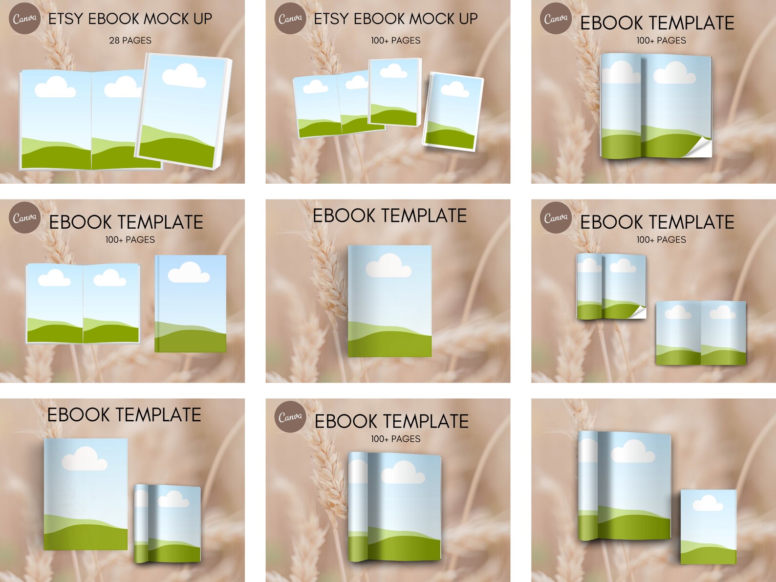 ETSY Magazine MOCKUP CANVA Template, Us Letter Editable Magazine Mockup ...