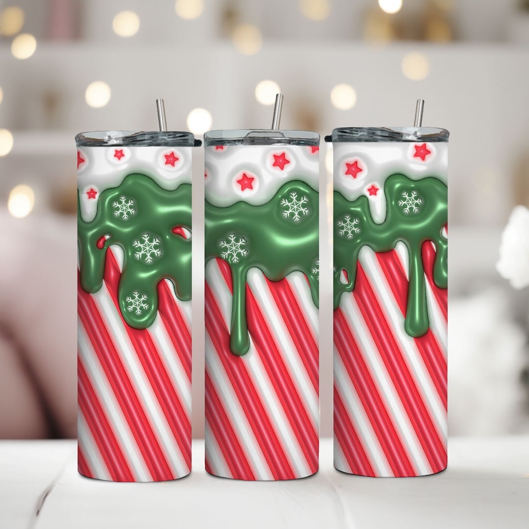 Inflated Puff Christmas Tumbler Wrap Puffy Santa Tumbler - Etsy