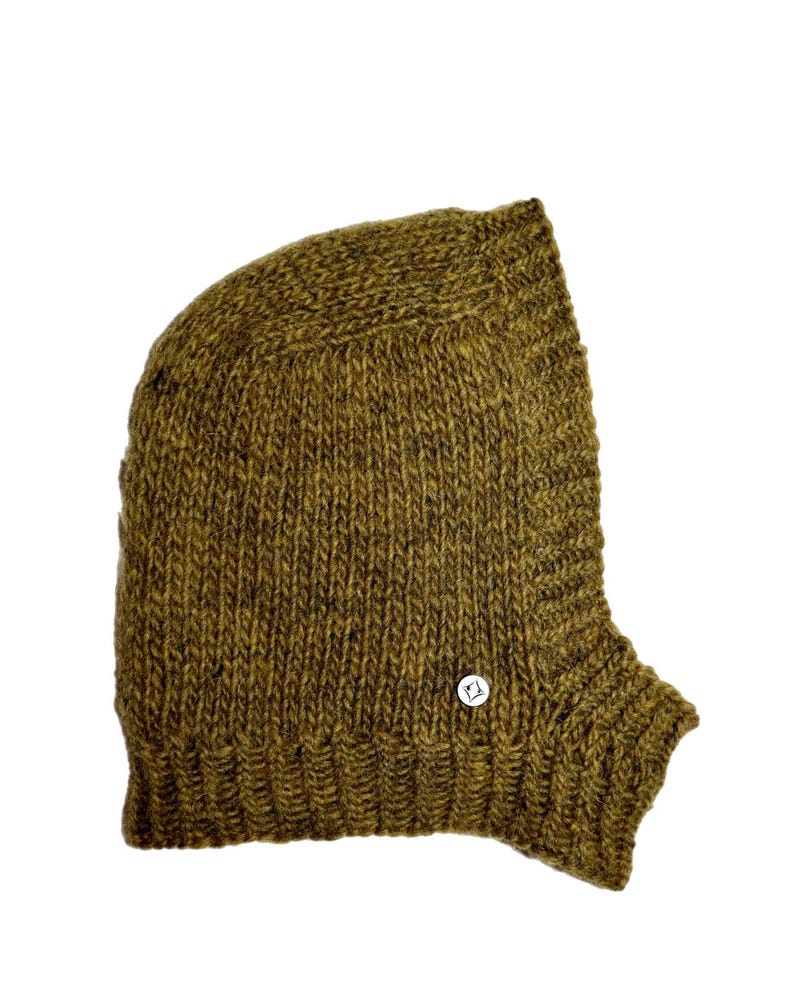 Mossy Green Balaclava With a Star Button - Etsy