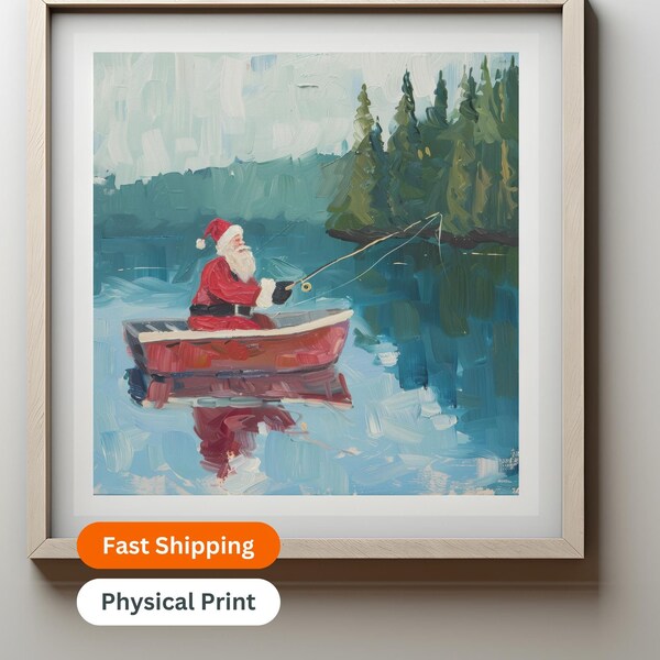 Fishing Santa - Etsy