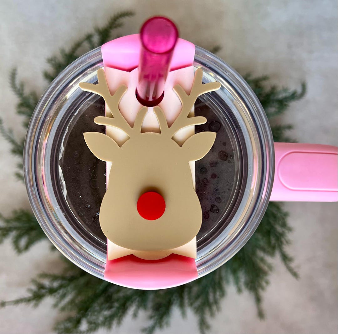 Reindeer Stanley Toppers Acrylic Cup Lid Toppers for 20/30oz & 40oz ...