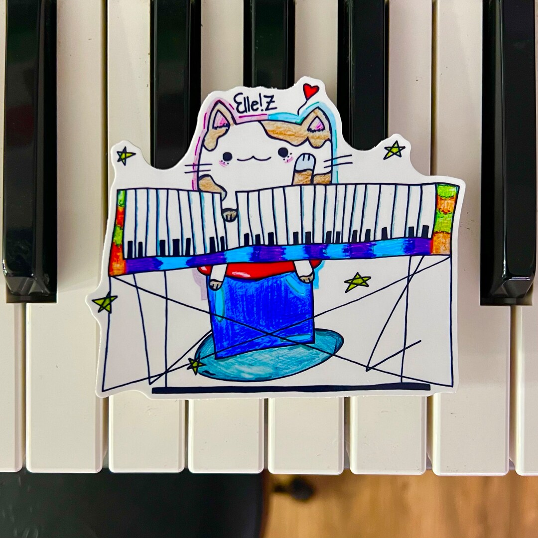 Cat Keyboard Sticker - Etsy