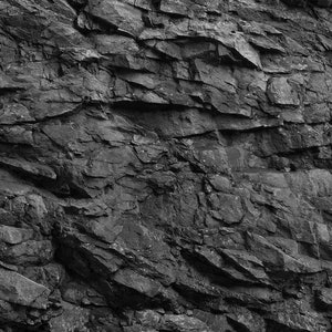 Rock Wallpaper, 3D Stone Texture Wall Mural, Dark Realistic Peel and ...