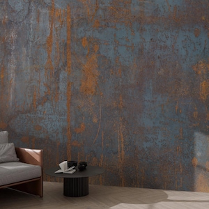 Rusty Metal Wallpaper, Rust Wall Mural, Metal Industrial Peel and Stick ...
