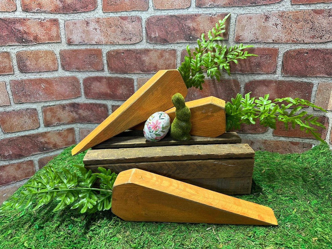 Decorative Wood Carrots | Easter Carrots | Hamade | Table Decoration ...