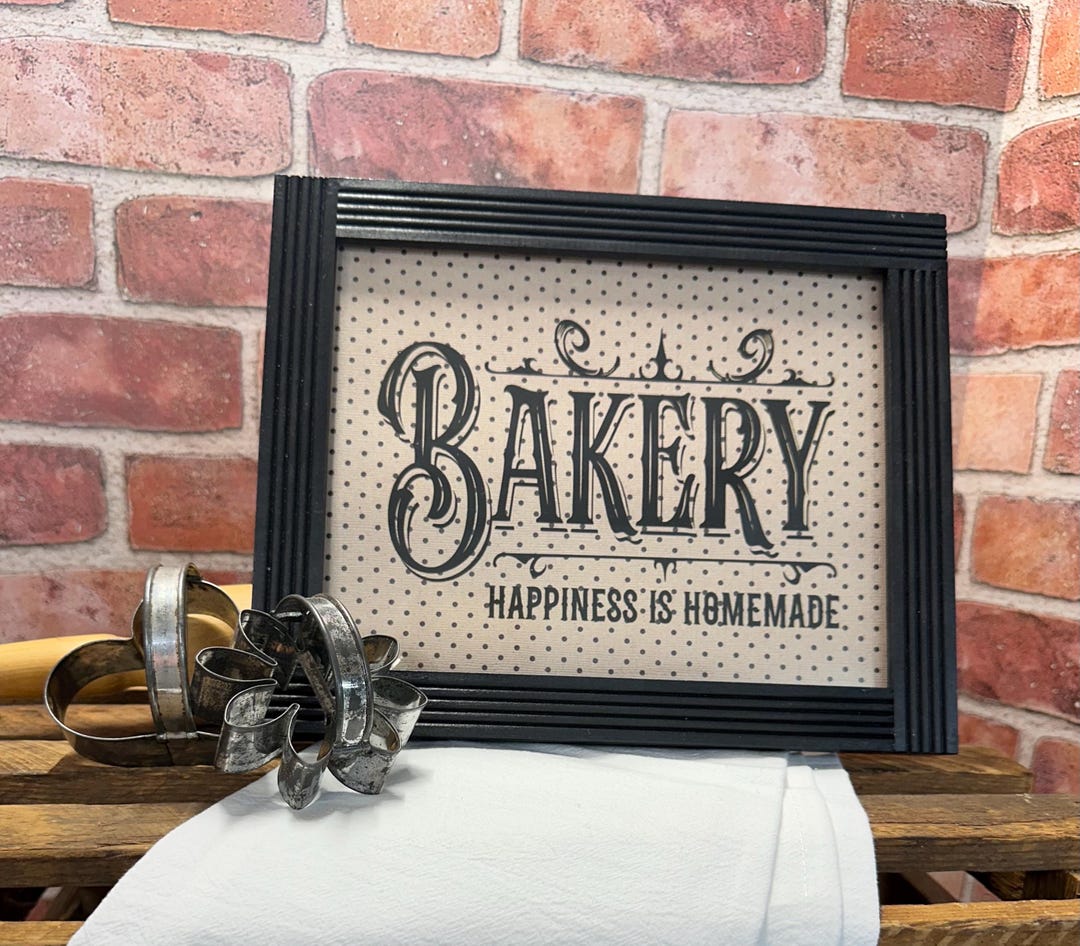 Bakery, Happiness is Homemade Sign | Decorative Sign | Kitchen Sign - Etsy