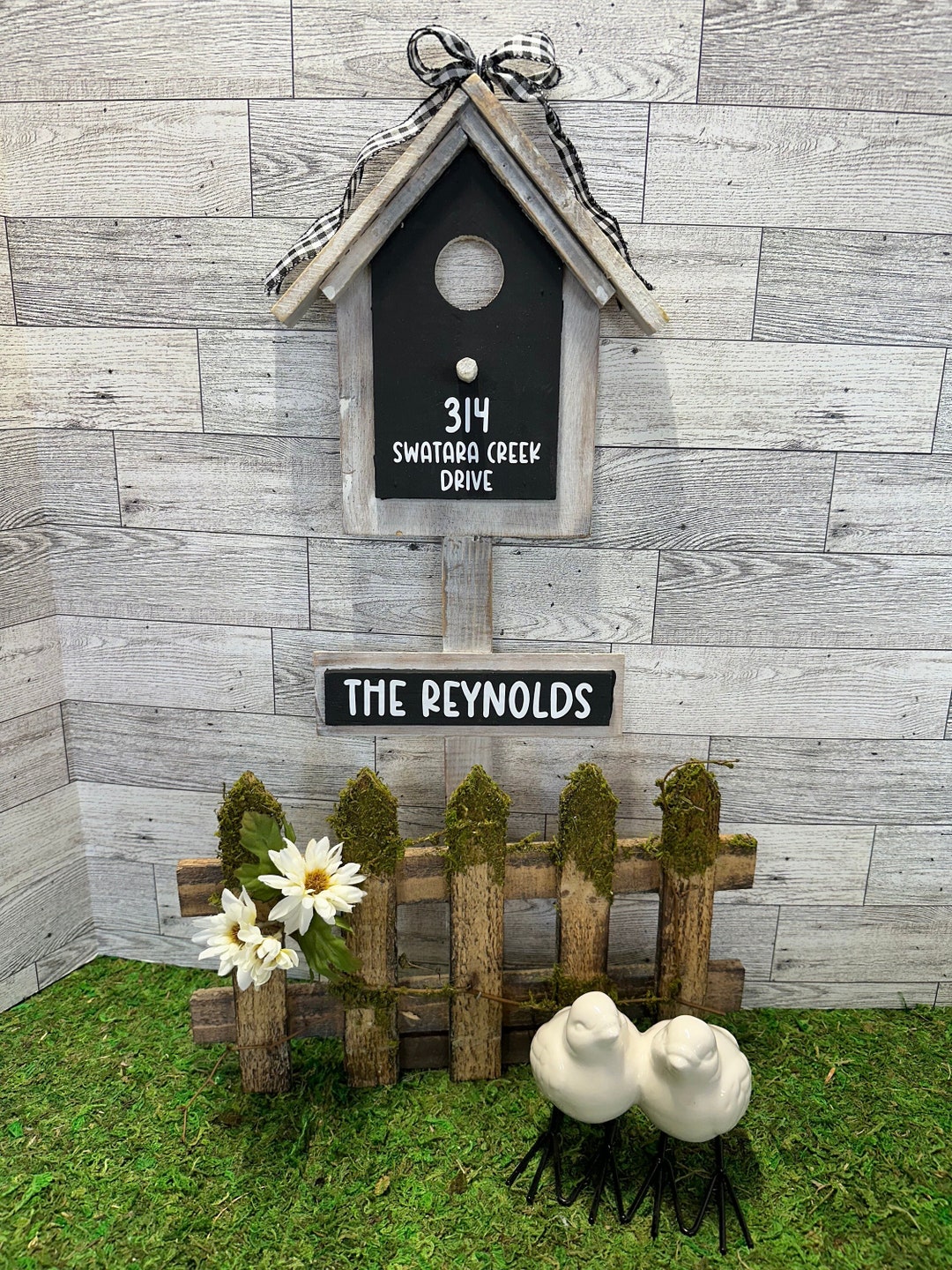 Personalized Birdhouse Garden/flower Pot Stake | Personalized Street ...