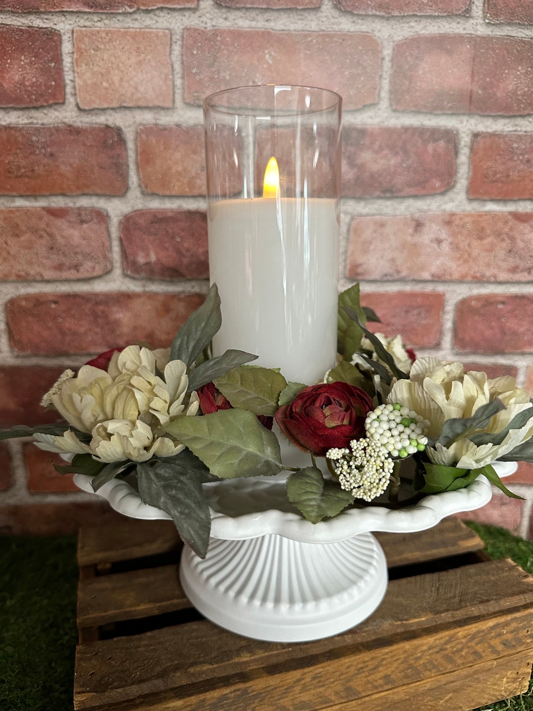 White Aluminum Pedestal Decor Stand | Table Decor | Kitchen Decoration ...