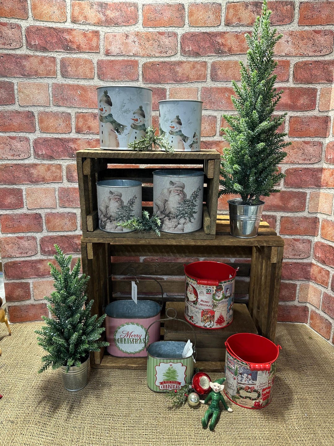 Vintage Inspired Christmas Tins - Etsy