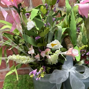 Spring Florals in Galvanized Bucket | Farmhouse | Home Decor | Floral ...