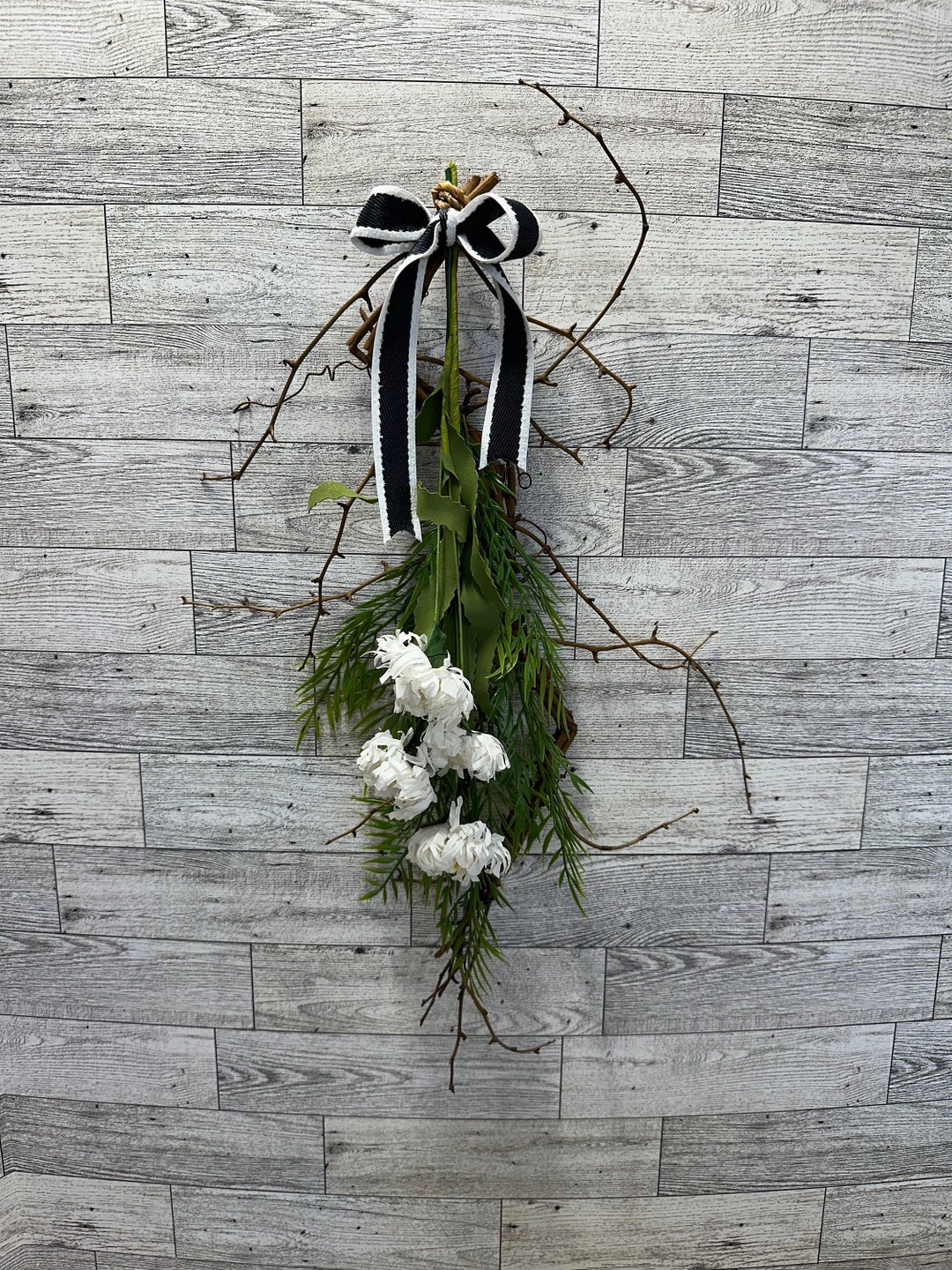 Grapevine Floral Swag | Home Decor | Wall Decoration | Door Decor ...