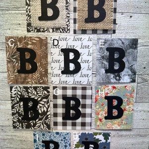 Peace Word Blocks, Farmhouse, Wooden Blocks, Mantel Decor, Personalized ...