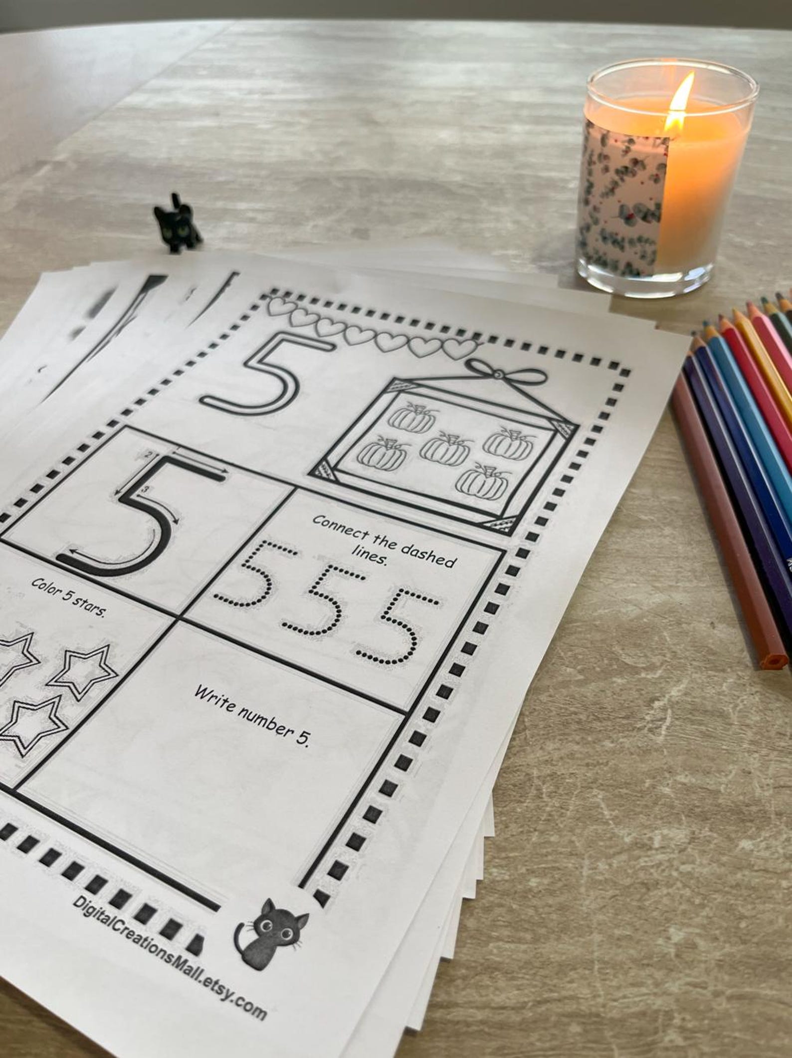 Preschool Number 5 Learning Worksheets | Learn Numbers | Printable ...