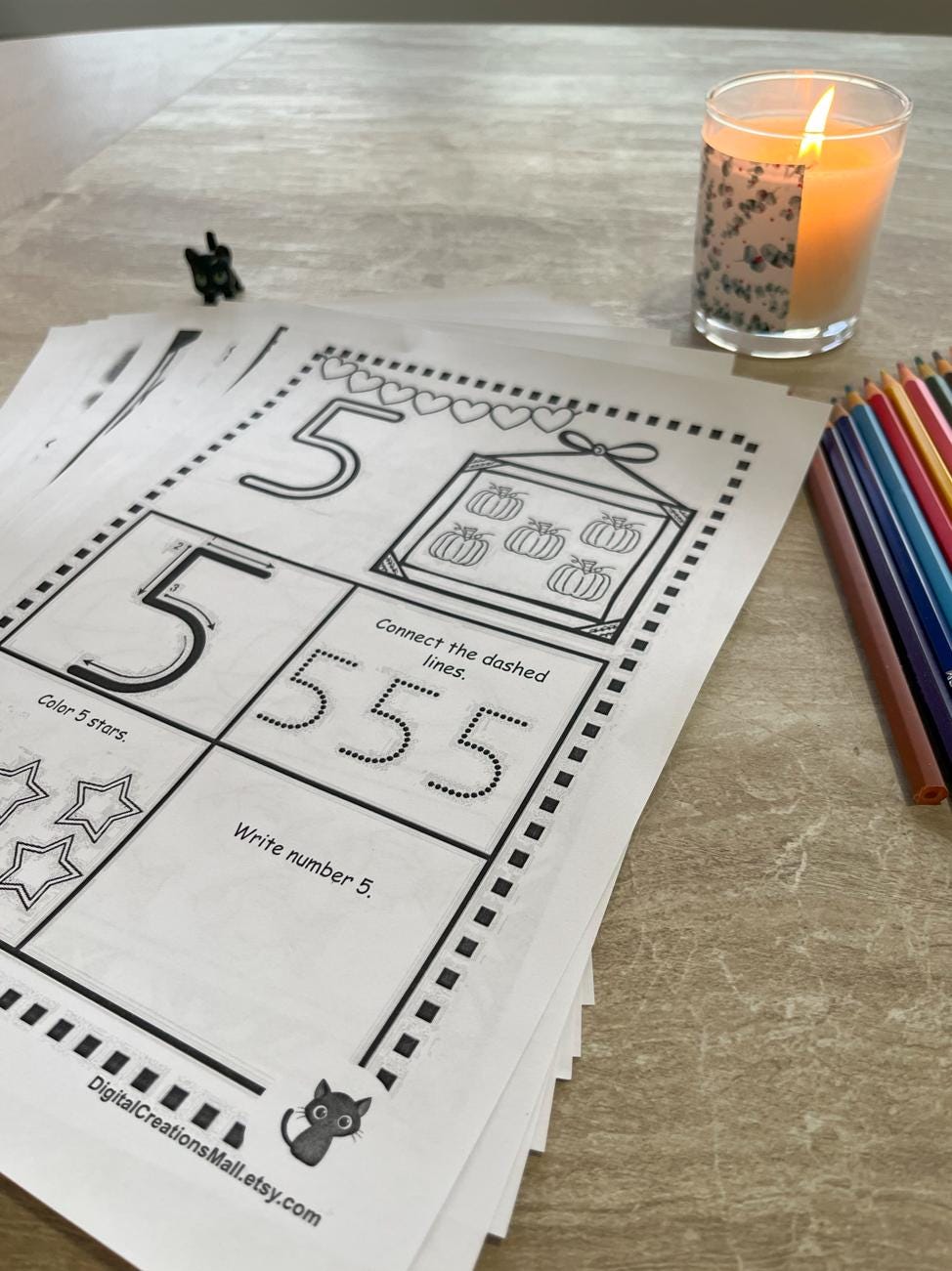 Preschool Number 5 Learning Worksheets | Learn Numbers | Printable ...