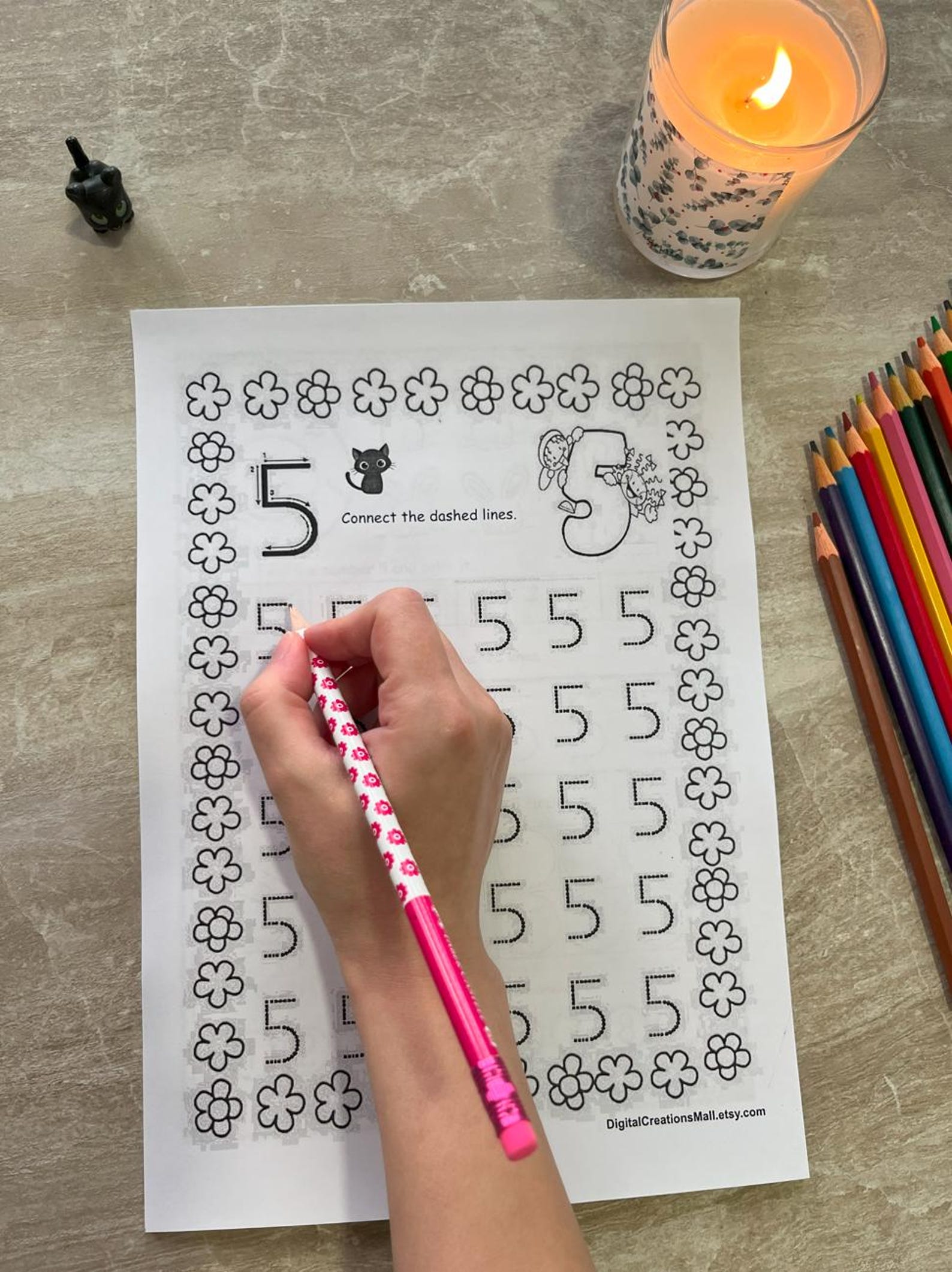 Preschool Number 5 Learning Worksheets | Learn Numbers | Printable ...