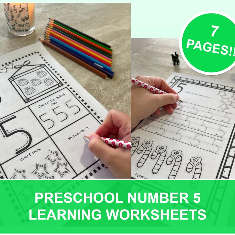 Preschool Worksheets - Etsy