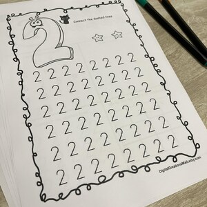 Preschool Number 2 Learning Worksheets | Learn Numbers | Printable ...