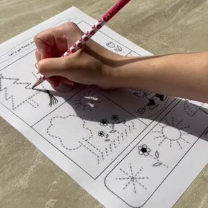 Line Tracing Worksheets, Preschool Activity Pages, Kindergarten ...
