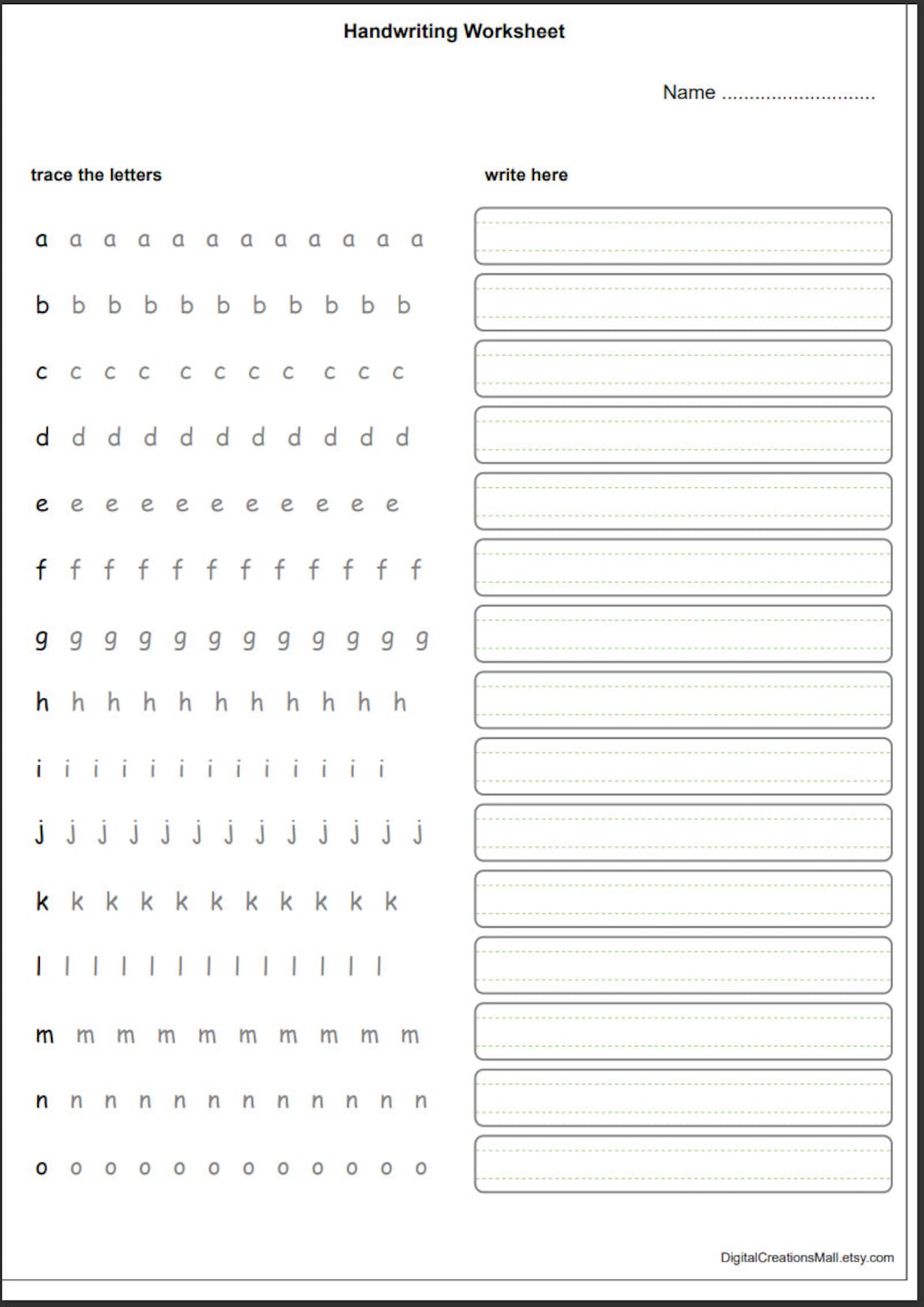 Printable Handwriting Worksheets, Improve Handwriting Skills, Learn to ...