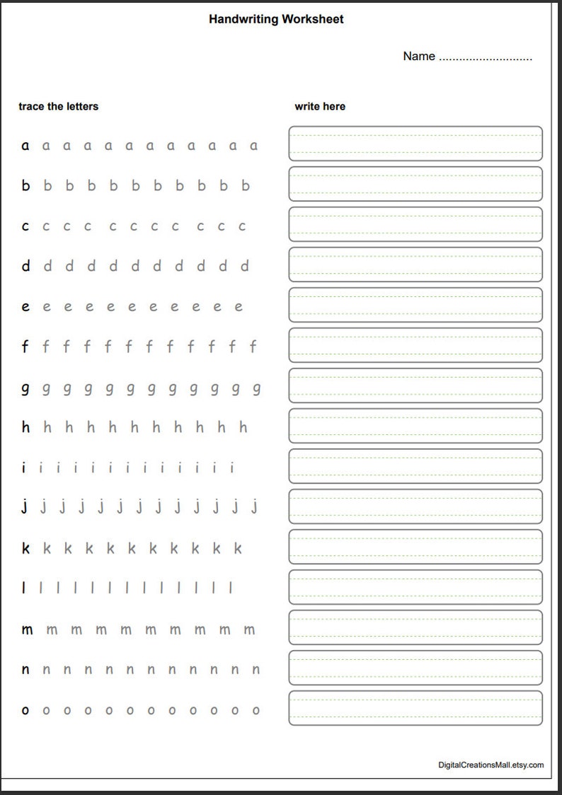 Printable Handwriting Worksheets, Improve Handwriting Skills, Learn to ...