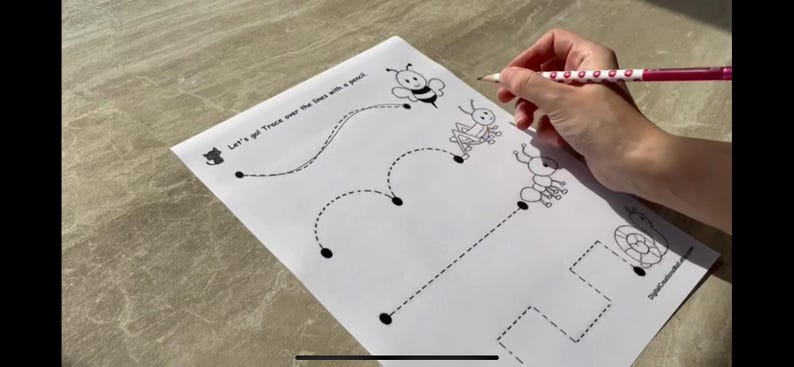 Line Tracing Worksheets, Preschool Activity Pages, Kindergarten ...