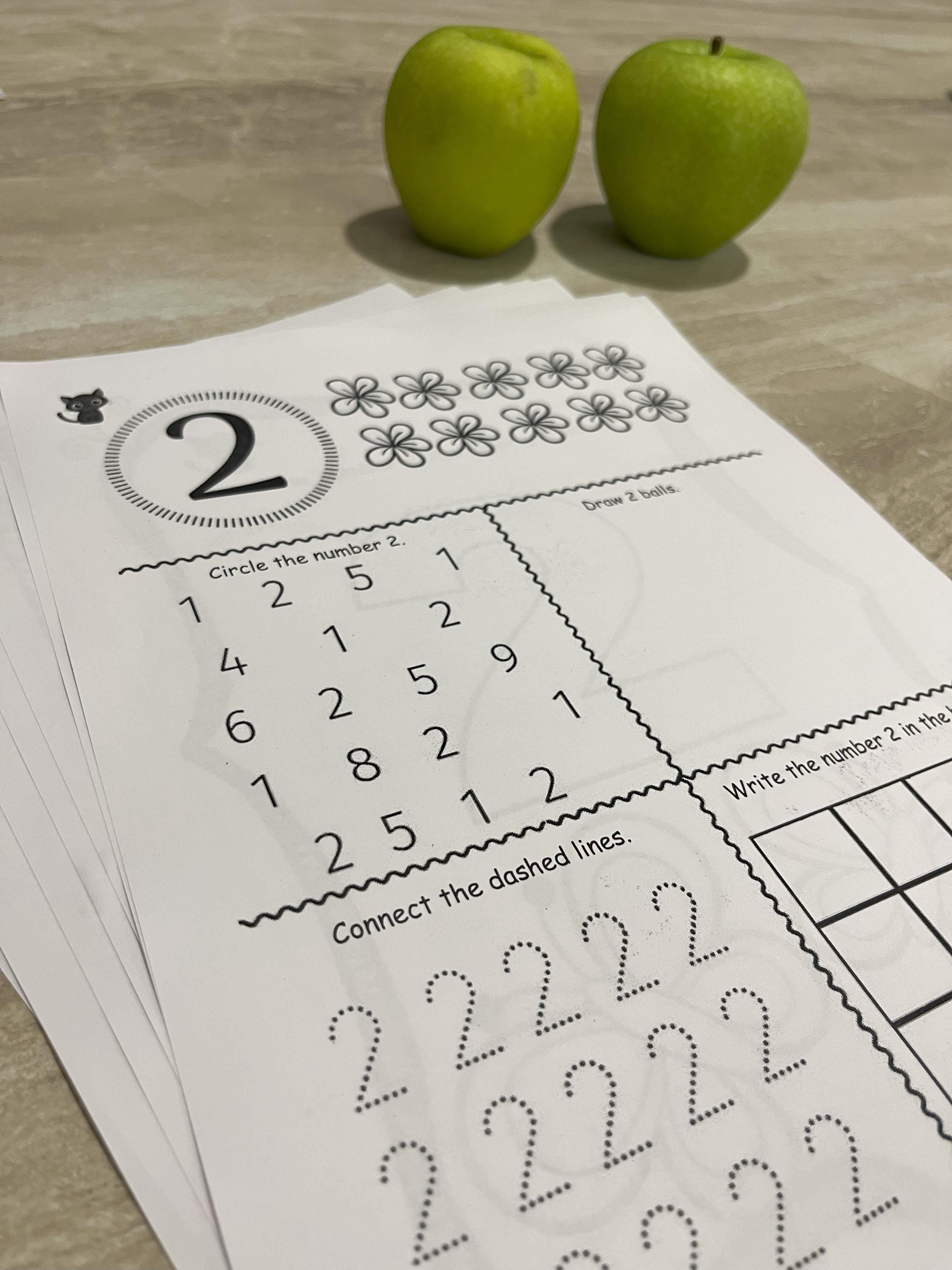 Preschool Number 2 Learning Worksheets | Learn Numbers | Printable ...