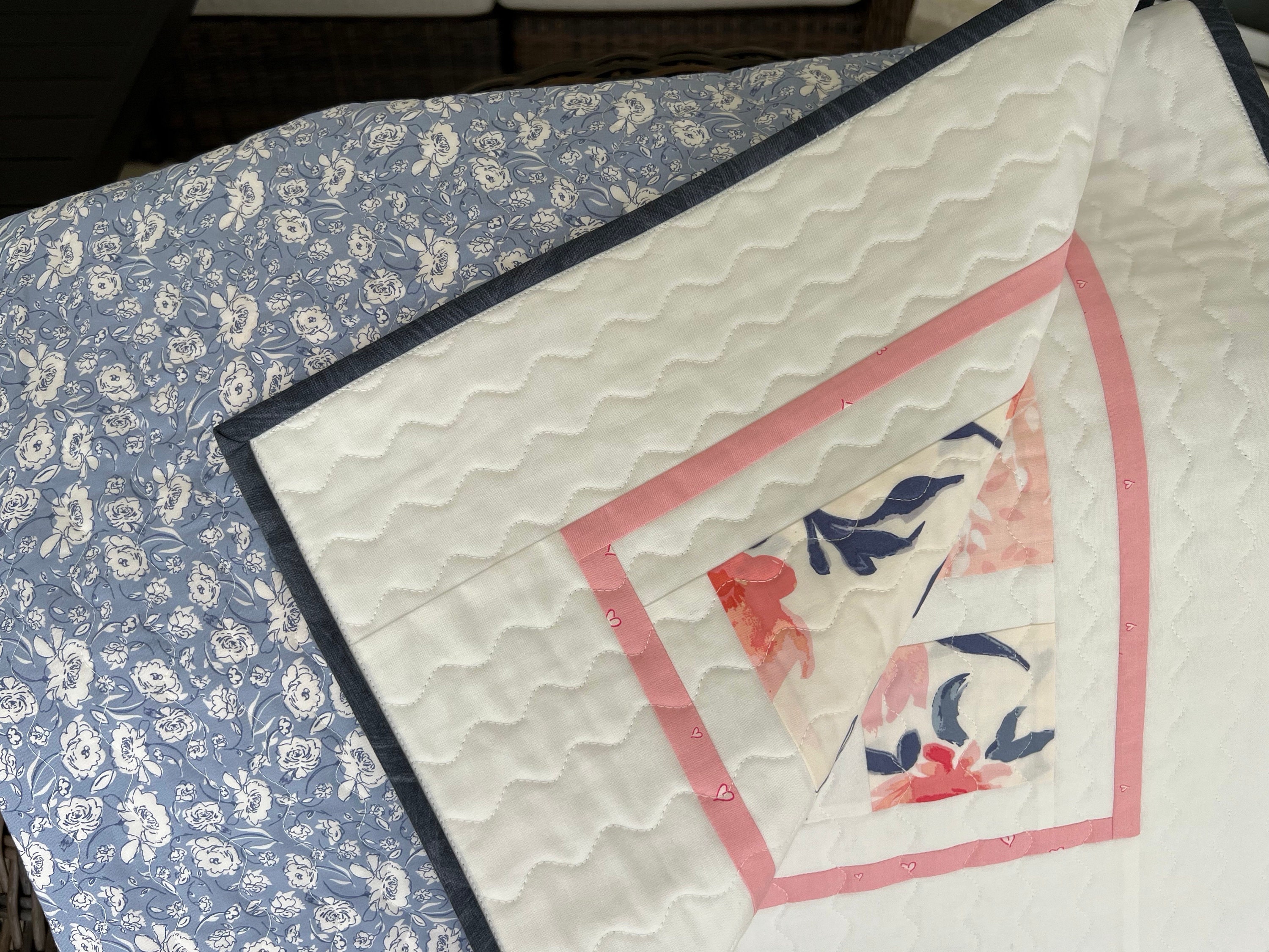 Pretty Peonies Baby Quilt - Etsy