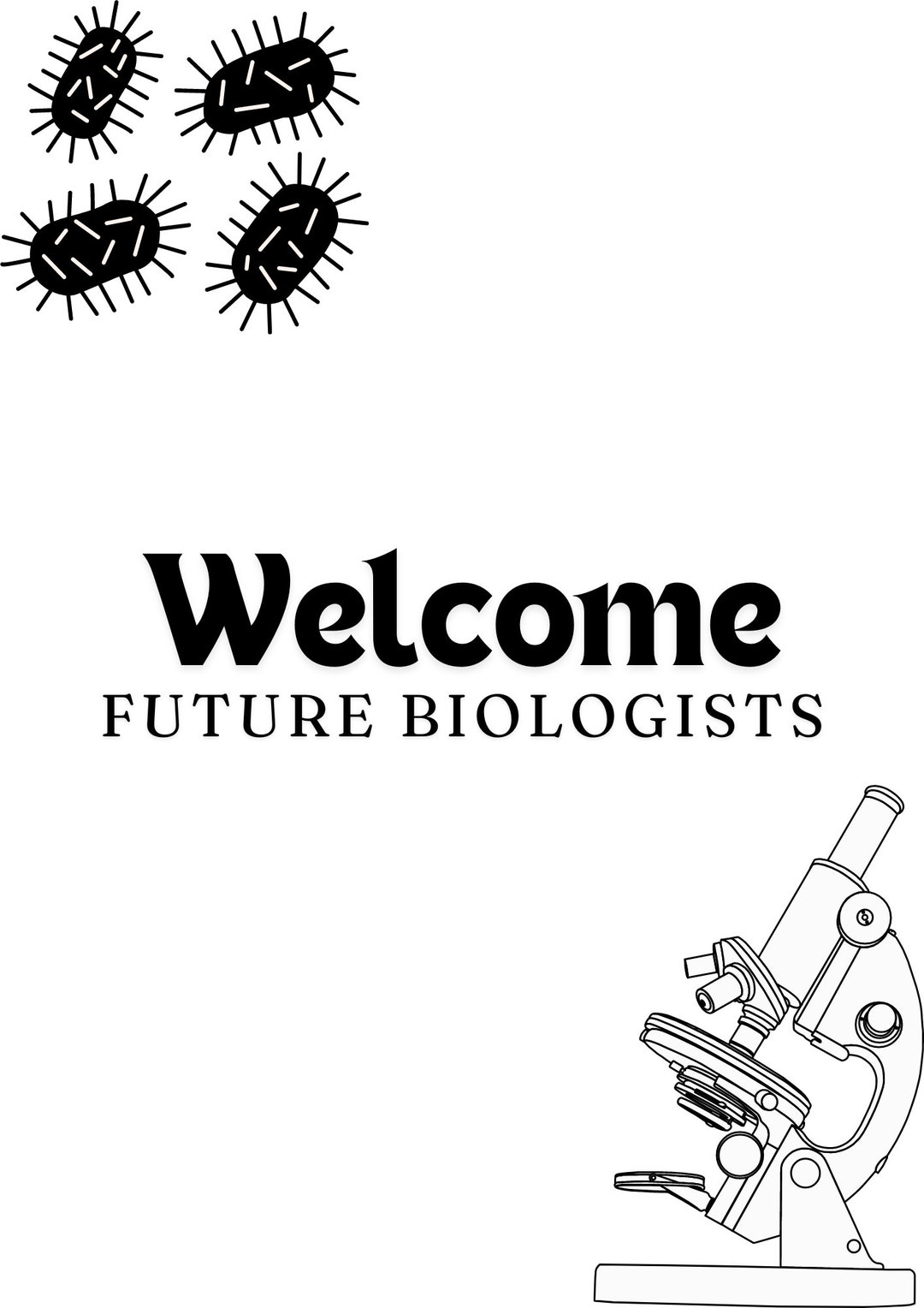 Science Classroom Poster, Welcome Future Biologists Poster, Science ...