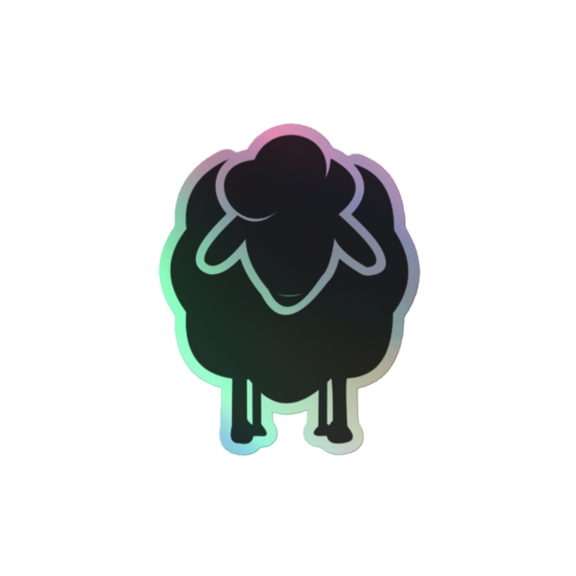 Black Sheep Holographic Sticker - Etsy