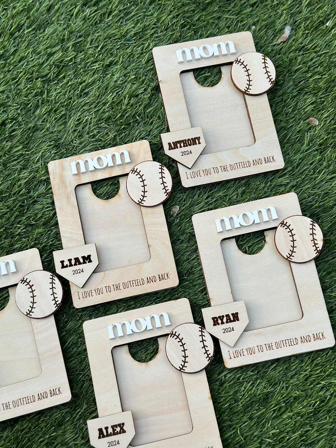 Personalized Baseball Photo Frame Gift Baseball Fathers Day Gift ...