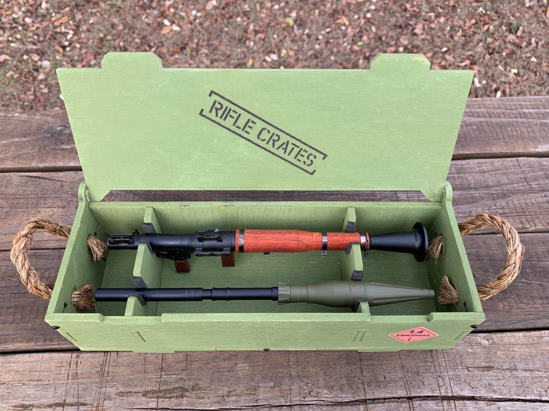 Riflecrates - Mini Wood Army Crate for Goatguns RPG Model *no RPG ...