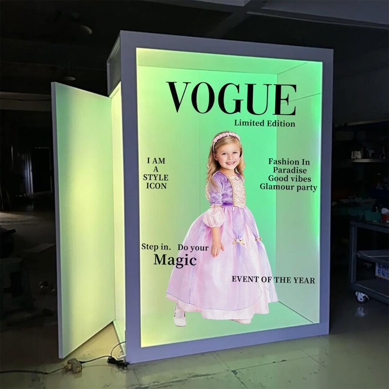 Vogue Magazine Photo Booth Frame Custom | Wedding Magazine Photo Booth ...