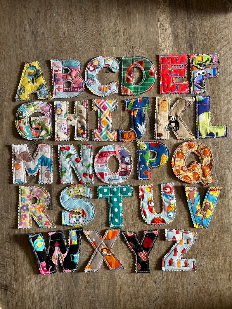 Magnetic Fabric Alphabet - Etsy