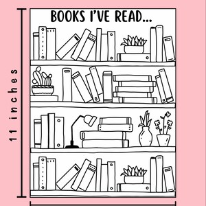 Books I've Read Tracker Digital Download for Book Readers 8.5x11 Books ...