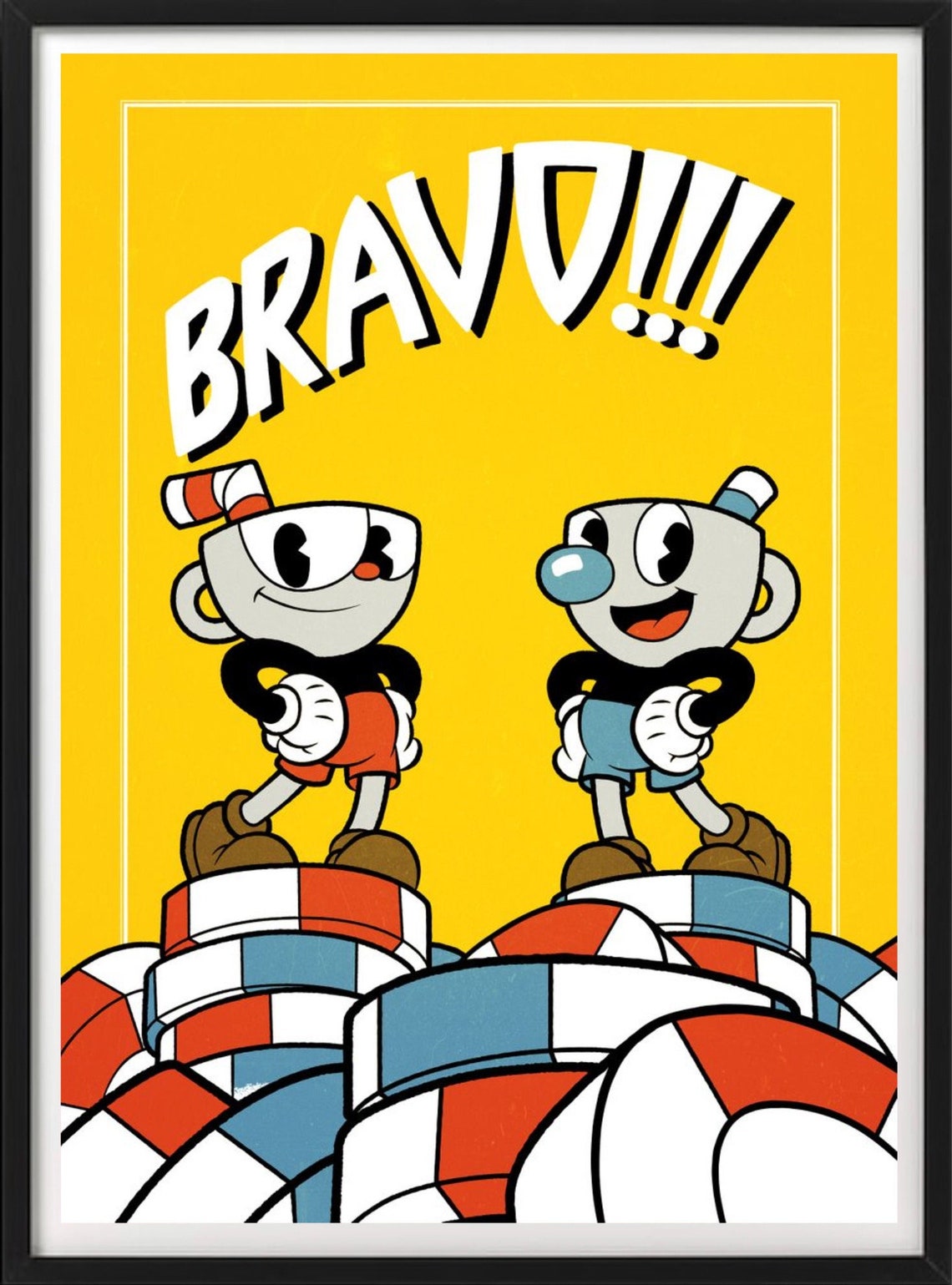 Set of 3 Cuphead Digital Download Poster Bundle for Bedroom Decor ...