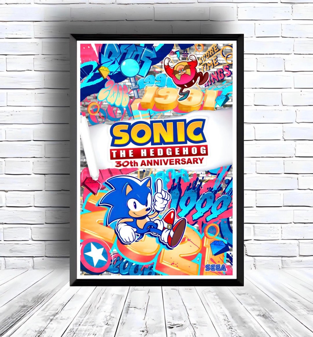 Sonic the Hedgehog Digital Download Poster for Bedroom Decor, Party ...