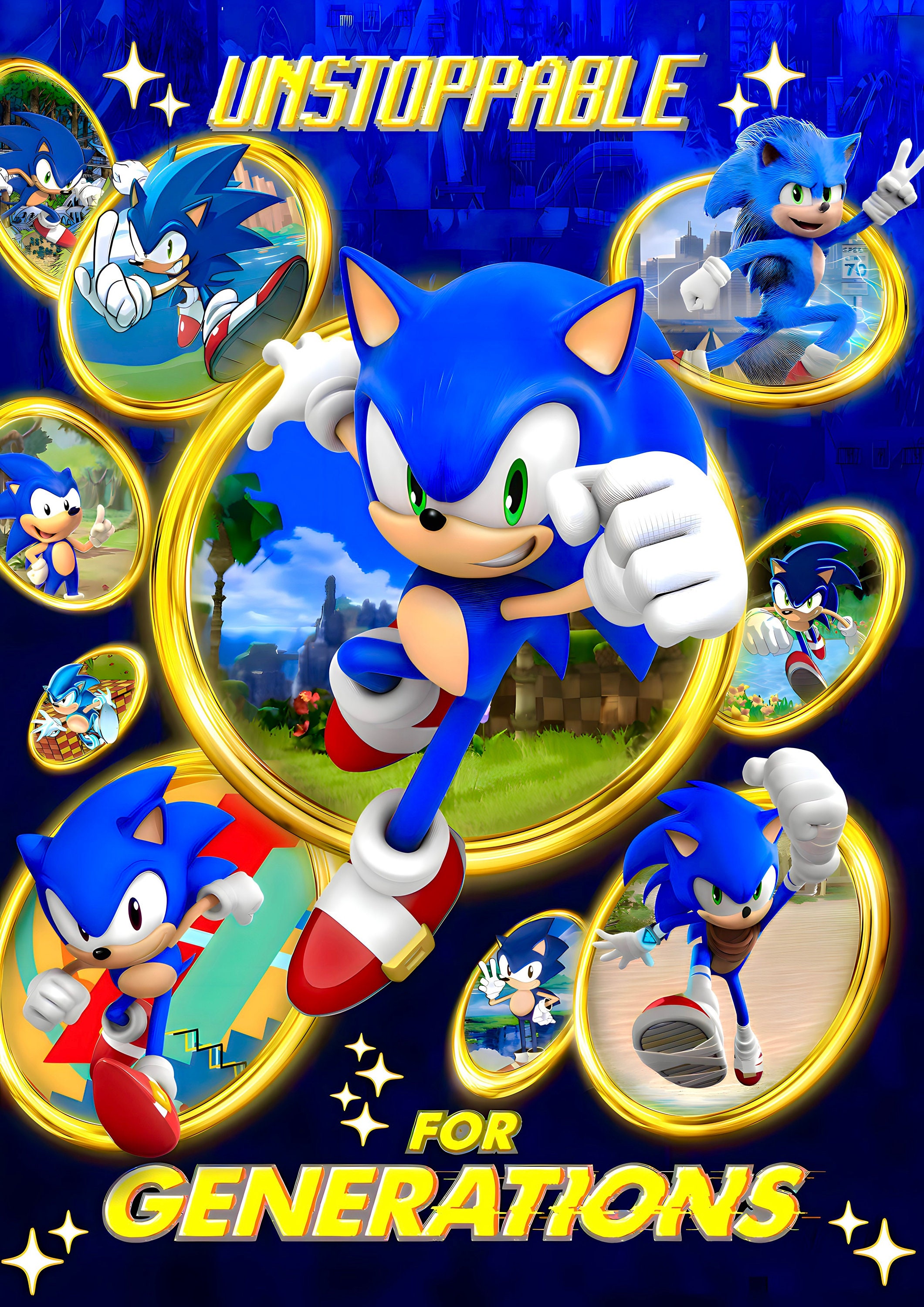 Sonic the Hedgehog Digital Download Poster for Bedroom Decor, Party ...
