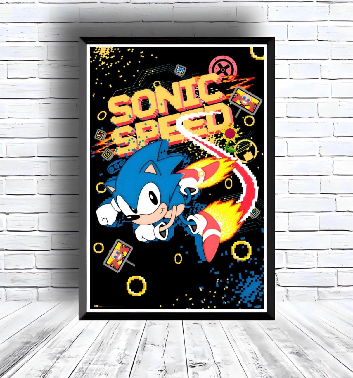Sonic the Hedgehog Digital Download Poster for Bedroom Decor, Party ...