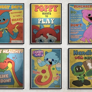 Poppy Playtime Poster Set - Etsy