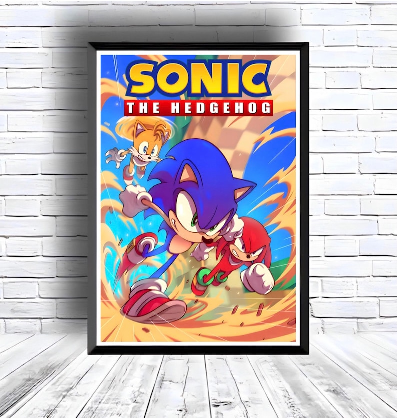 Sonic the Hedgehog Digital Download Poster for Bedroom Decor, Party ...