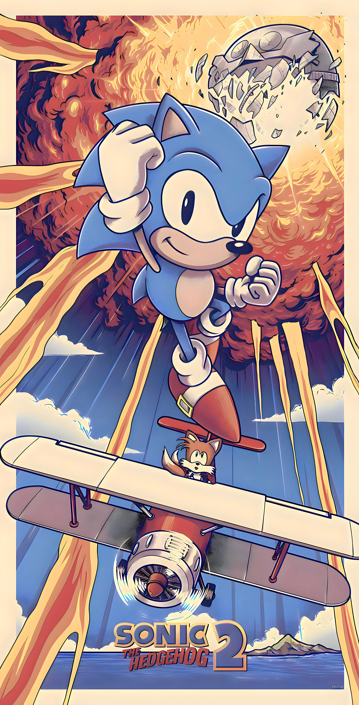 Sonic the Hedgehog Digital Download Poster para decoración de ...