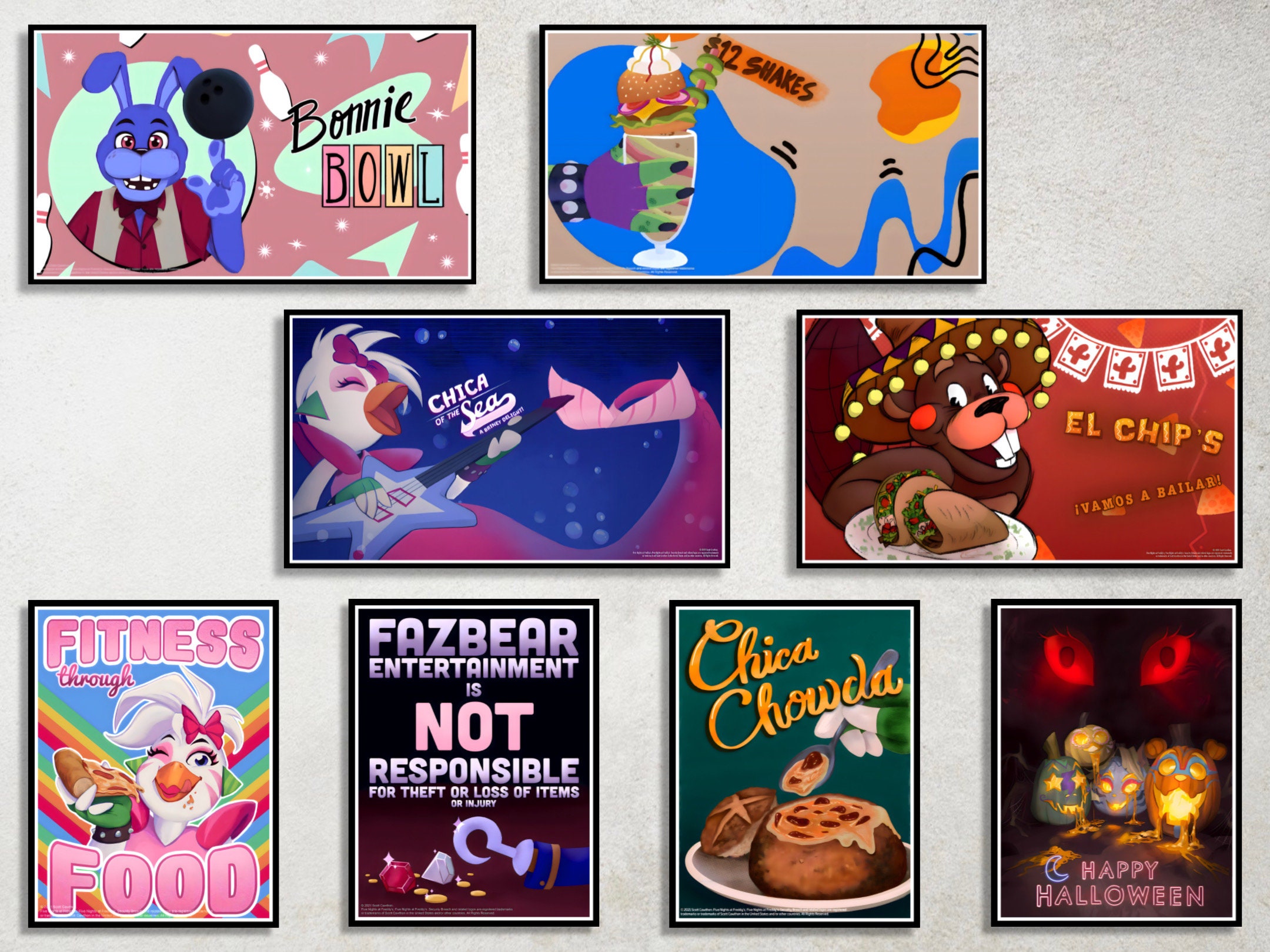 Five Night’s at Freddy’s Poster | FNAF Security Breach Printable Game ...