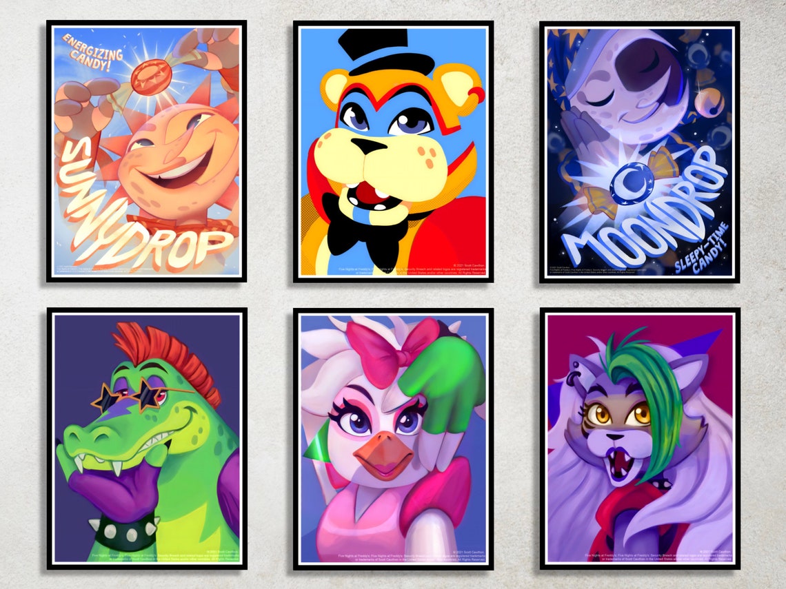 Five Nights at Freddys Poster FNAF Security Breach Printable Game ...