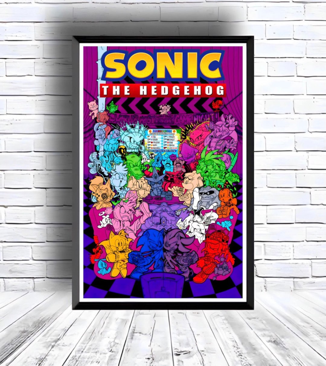 Sonic the Hedgehog Digital Download Poster for Bedroom Decor, Party ...