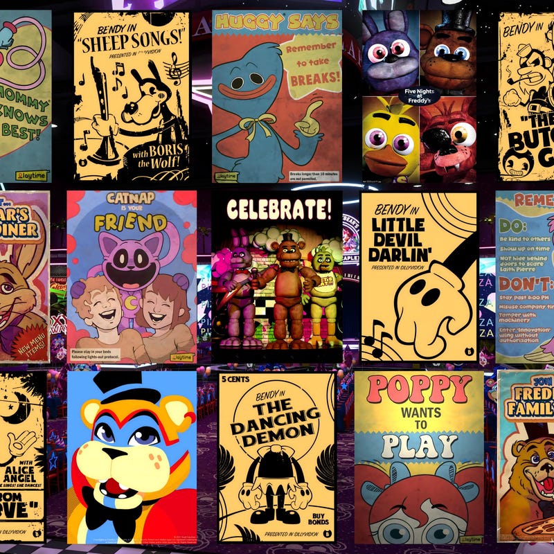 Poppy Playtime Posters - Etsy